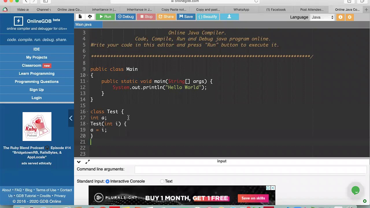 Returning Object Java Class Youtube