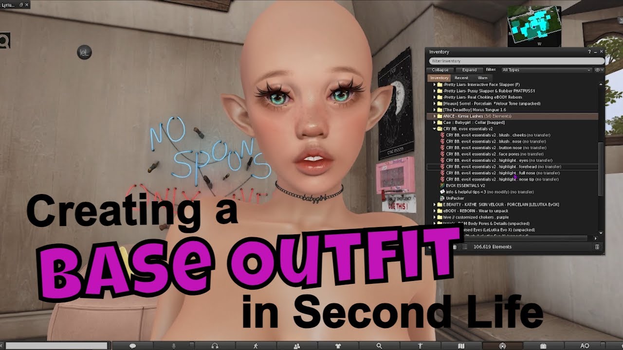 Second Life Tutorial Setting Up A Base Outfit In 2024 Youtube