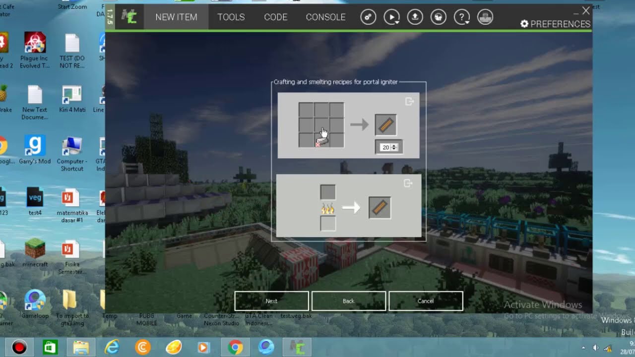 Cara Membuat Mod Minecraft Pc Mcreator Youtube
