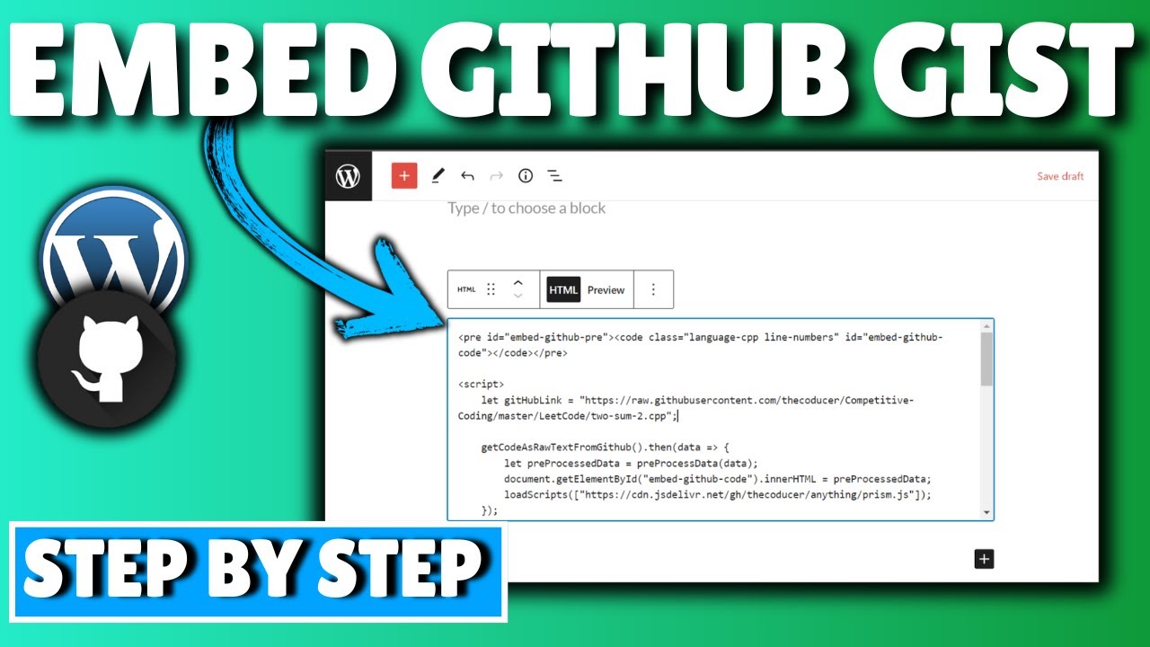 How To Embed Github Code And Content In Wordpress Updated Youtube