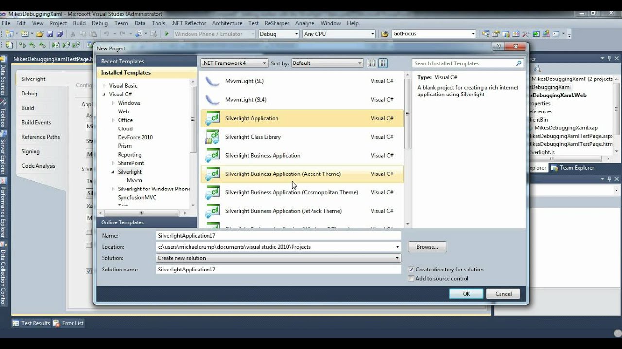 Getting Started With The Silverlight 5 Beta Youtube
