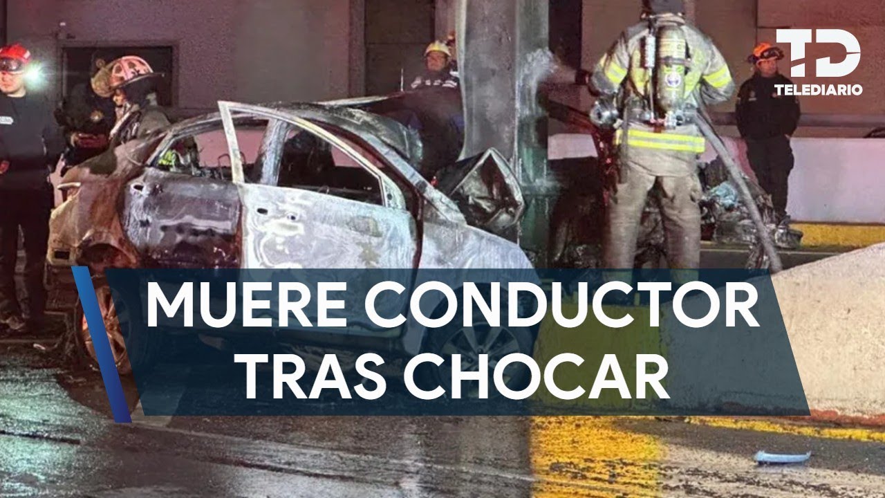 Conductor Muere Calcinado Tras Chocar Contra Muro E Incendiarse Su Auto
