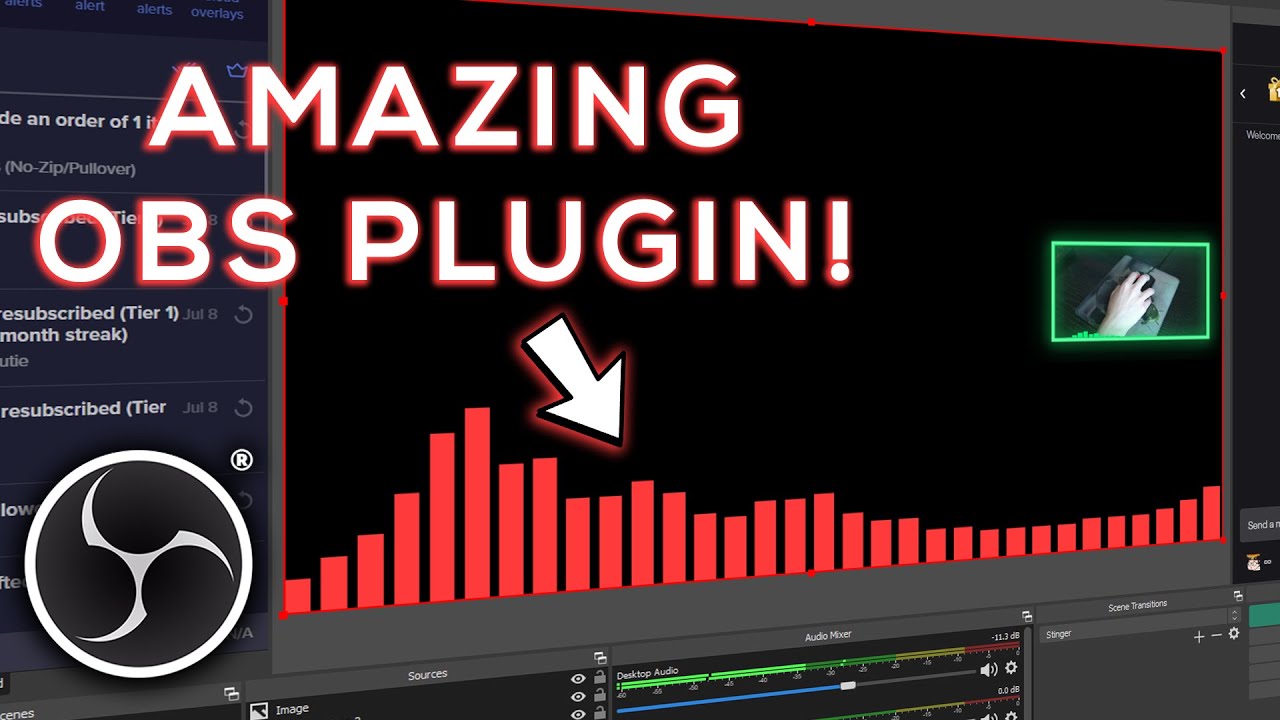 How To Install A Beautiful Audio Visualizer In Obs Youtube