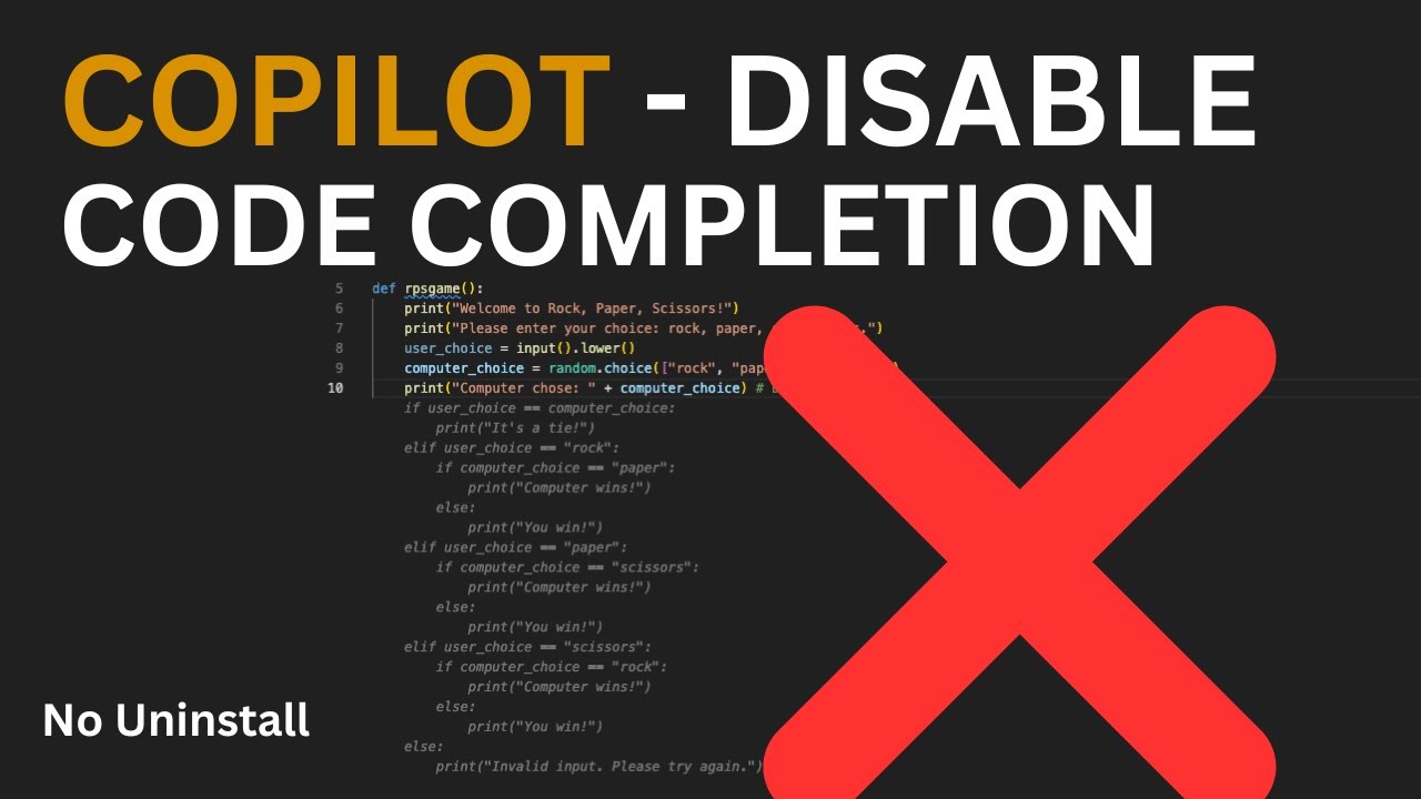 How To Turn Off Github Copilot Code Completion In Vscode Quick Easy