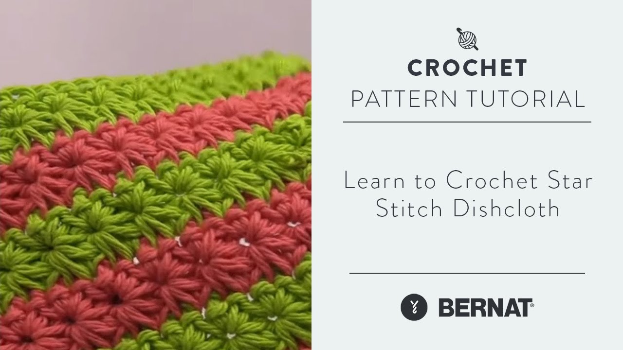 Crochet Star Stitch Dishcloth Beginner Friendly Tutorial With Mikey
