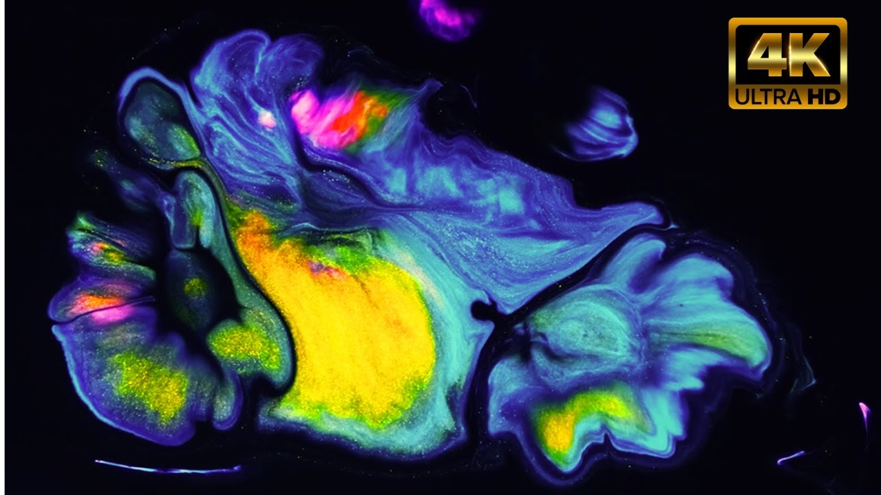 Video 4k Abstract Liquids Tv Screensaver Tactile Motion 4k Abstract