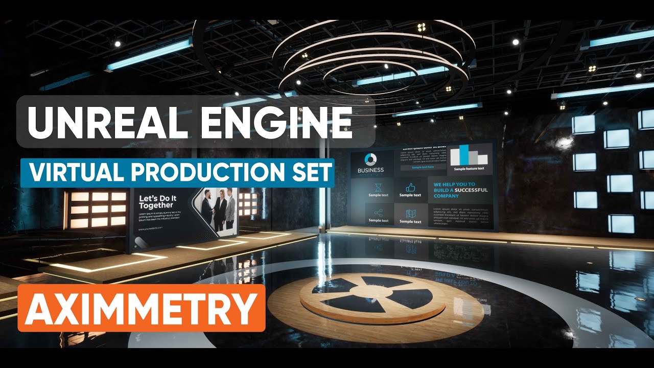 Unreal Engine Corporate Virtual Production Set Download Integrated