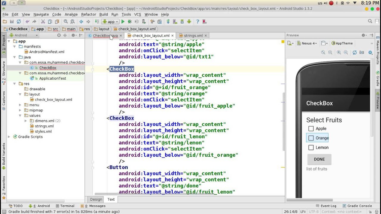55 Android Studio Checkbox Youtube