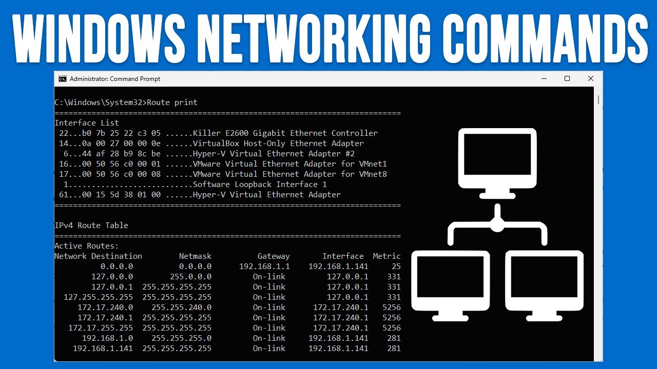 Common Windows Networking Commands Youtube