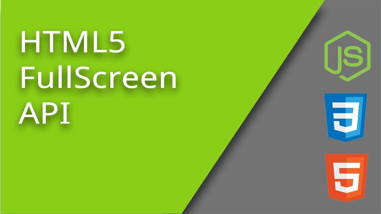 Html5 Fullscreen Api Youtube