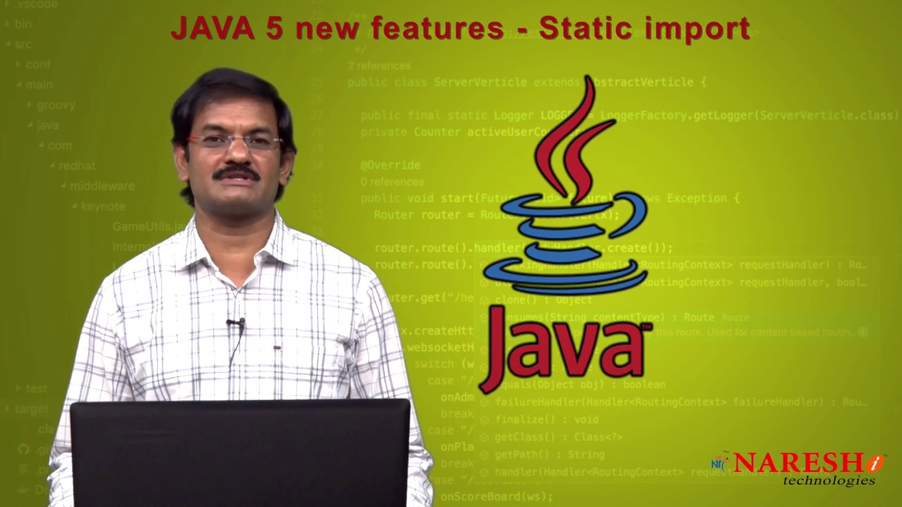 Java 5 New Features Static Import Core Java Tutorials By Mr Hari