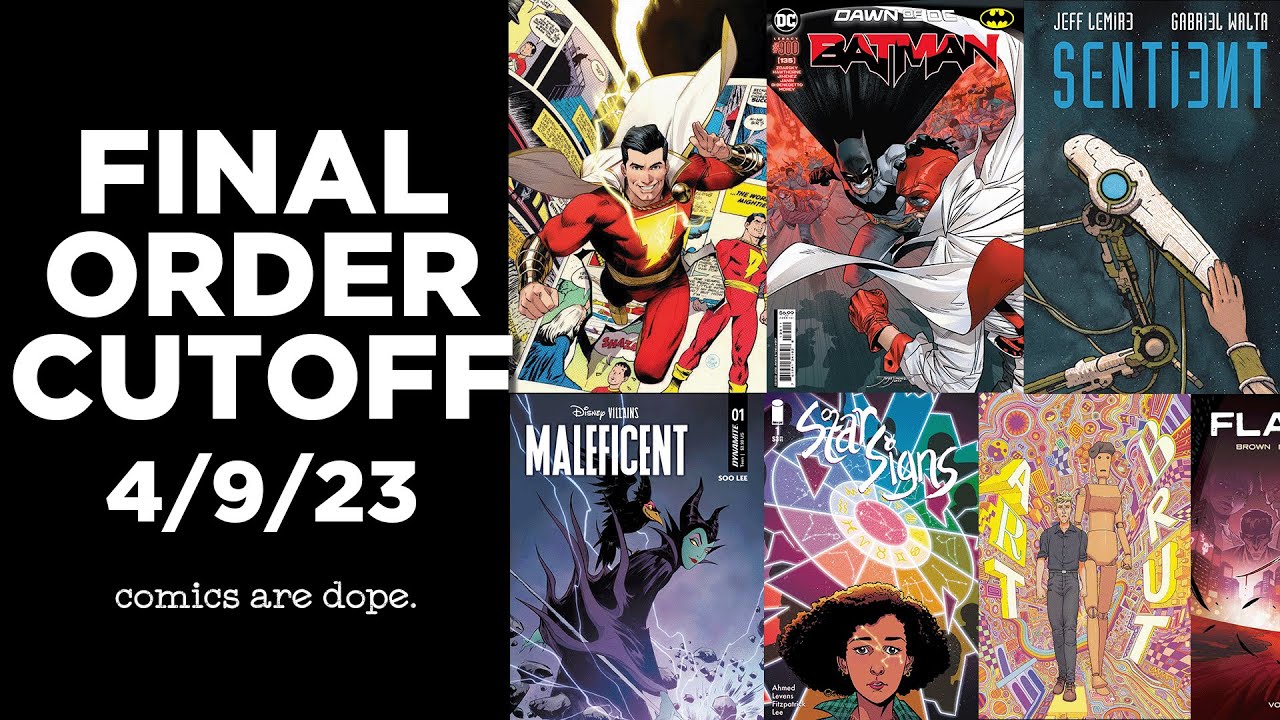 Last Chance Comic Pre Orders Shazam Maleficent Sins Of Sinister
