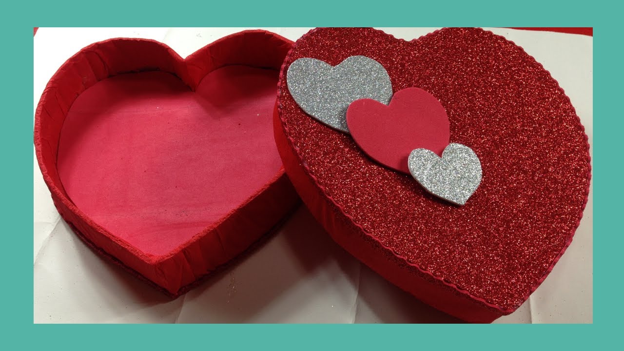 Manualidades Para San Valentín Caja En Forma De Corazón Youtube