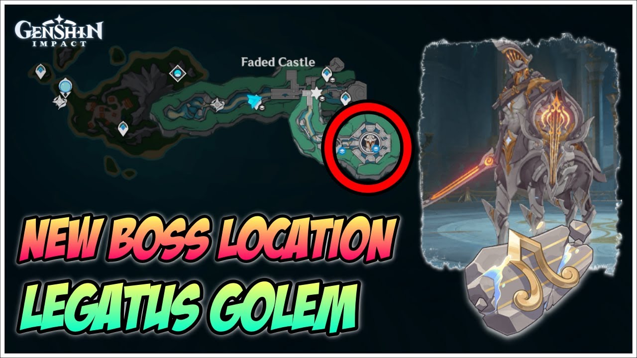 New Boss Legatus Golem Location Genshin Impact V4 6 Youtube