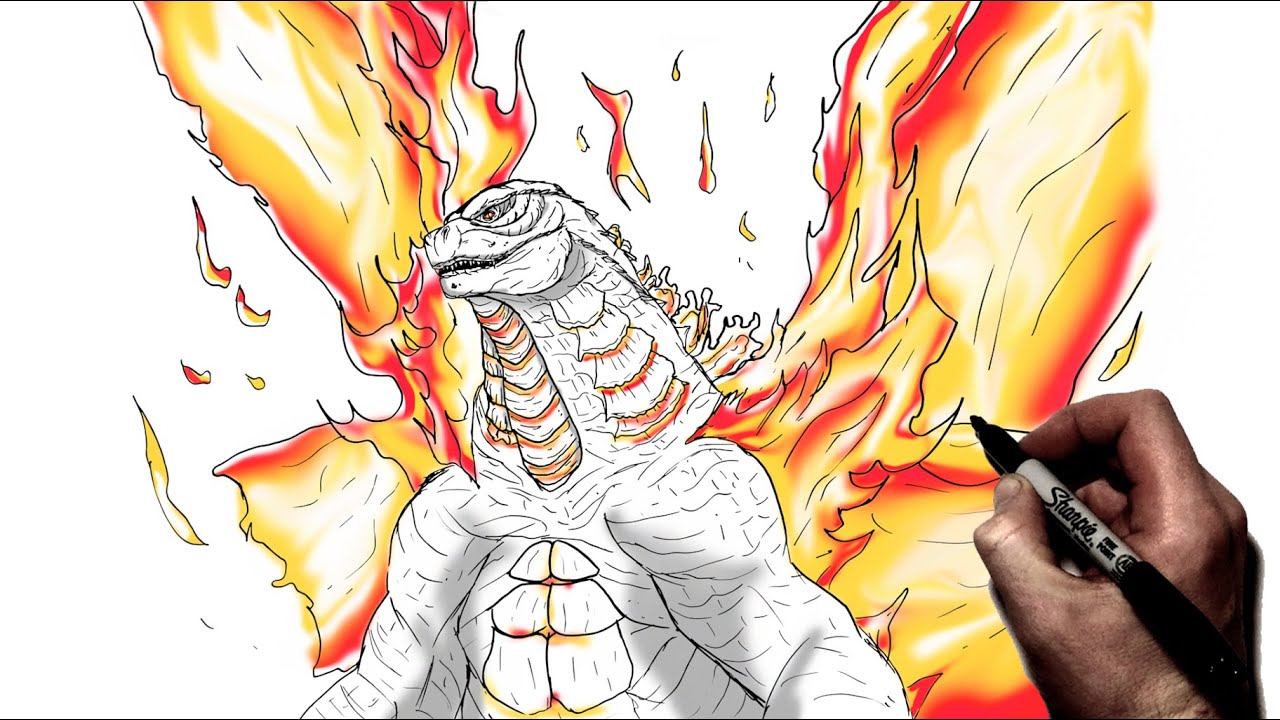 How To Draw Godzilla Step By Step – Themeroute