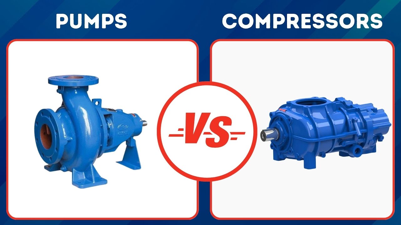 Pumps Vs Compressors Difference Between Pump And Compressor Youtube