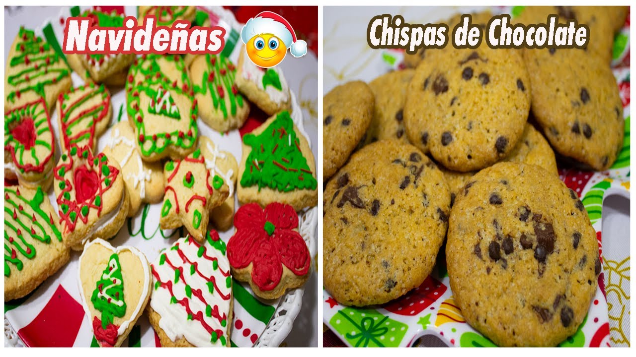 Galletas De Azúcar Navideñas Con Chispas Proceso De Preparación De