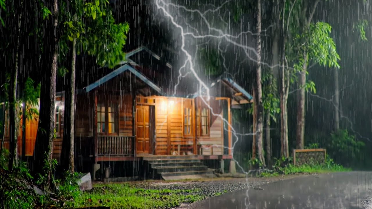 Relax Fall Asleep In Minutes With Huge Rain On Tin Roof Powerful