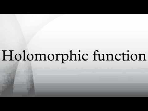 Holomorphic Function Youtube