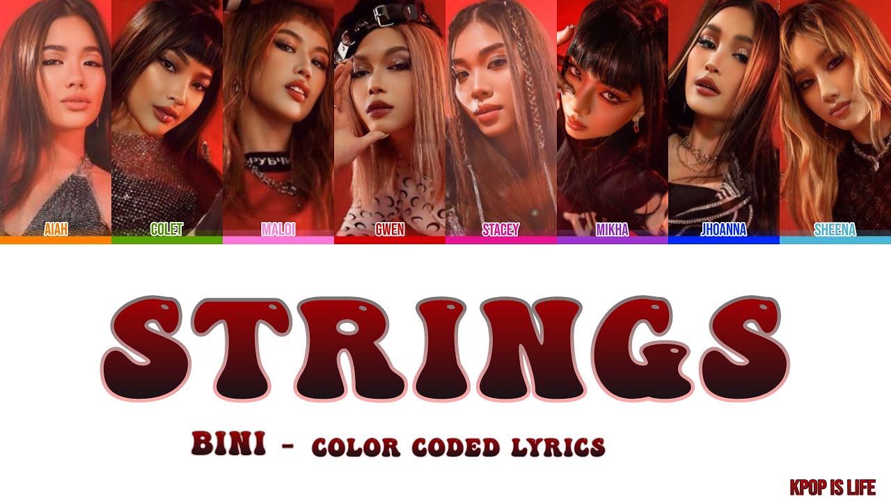 Bini Strings Color Coded Lyrics Youtube