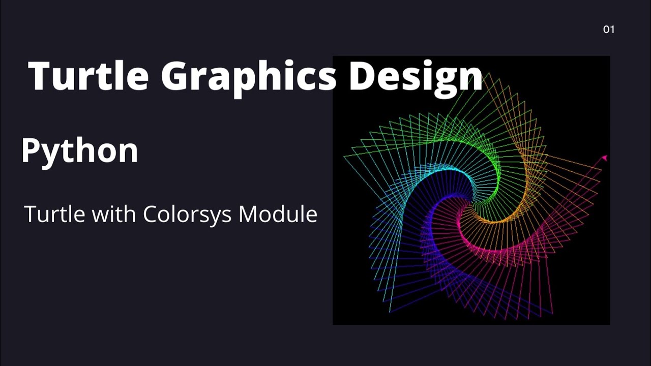 Python Turtle Graphics Design With Colorsys Module Youtube