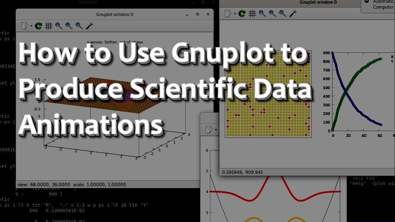 How To Use Gnuplot To Produce Scientific Data Animations Youtube