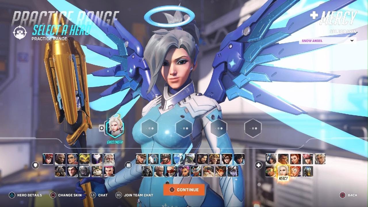 Ps5 Snow Angel Mercy Skin Gameplay Overwatch 2 Youtube