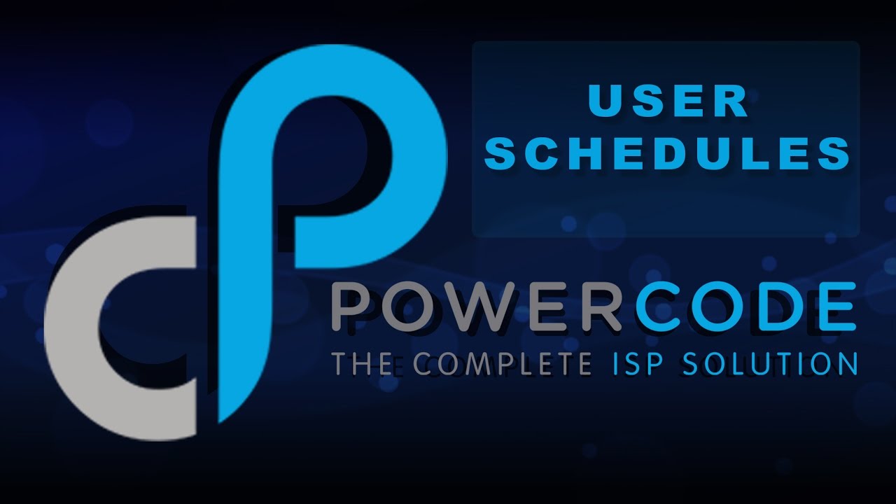 Powercode User Schedules Youtube