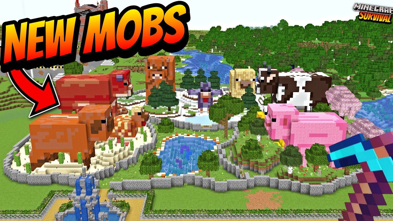 I Collected Every New Mob In Minecraft Survival 于 Youtube