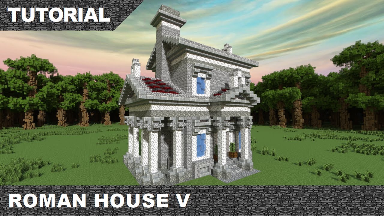 Minecraft Roman House Tutorial Download Type 5 Youtube