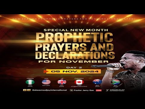 Special New Month Prophetic Prayers And Declarations Day 3 Nsppd
