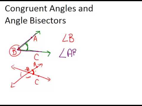 Congruent Angles And Angle Bisectors Principles Video Geometry