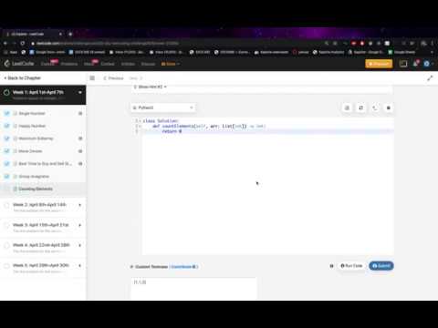 Counting Elements Leetcode Youtube