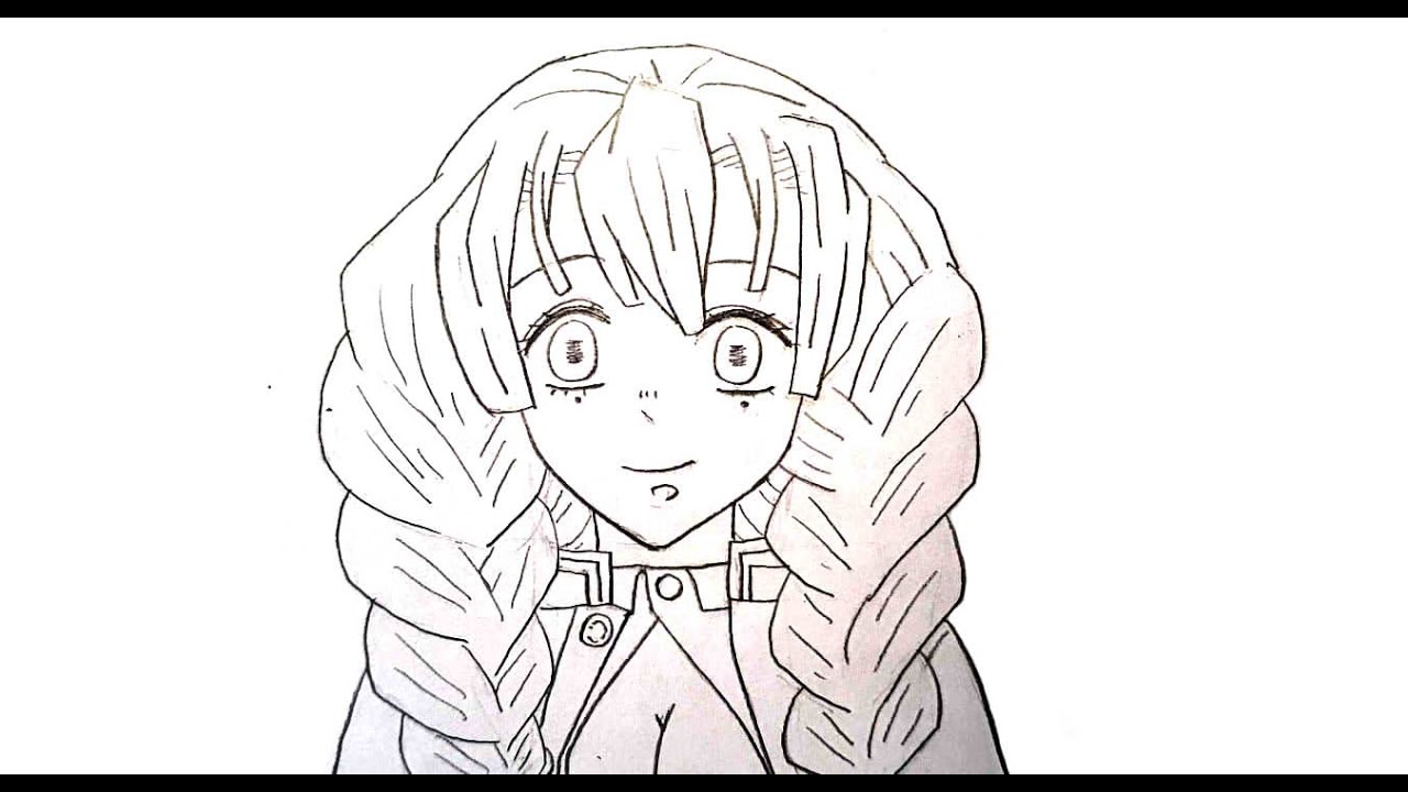 How To Draw Mitsuri Kanroji Demon Slayer Kimetsu No Yaiba Easy Drawing ...
