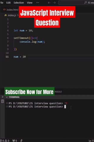 Javascript Interview Question Settimeout In Javascript Shorts