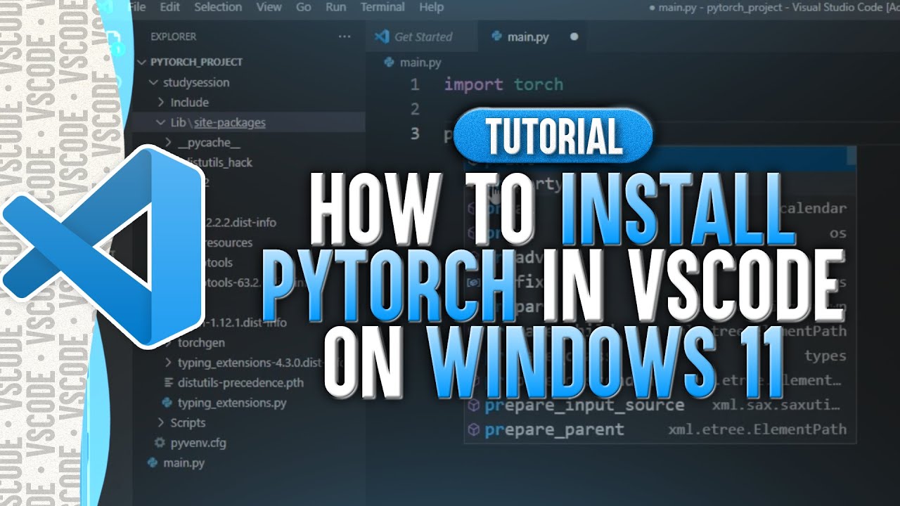 How To Install Pytorch In Visual Studio Code Windows 11 Youtube