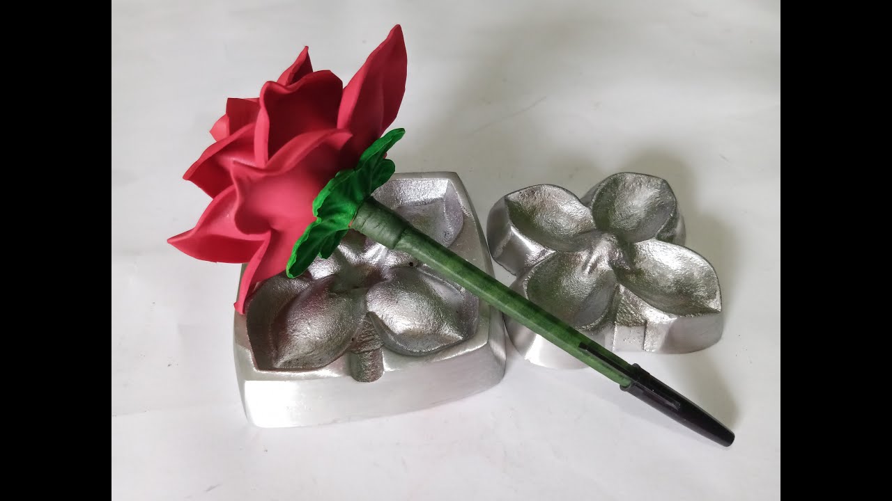Bolígrafo Decorado Con Rosa De Foamy Youtube