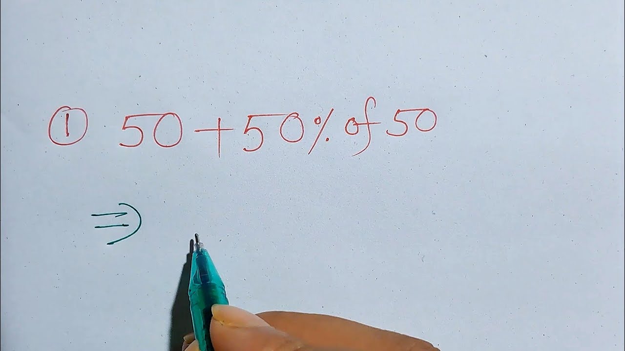Percentage Maths Tricks Youtube