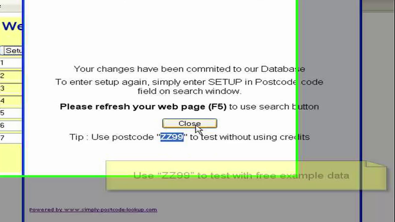 Simply Postcode Html Widget For Any Web Site Youtube