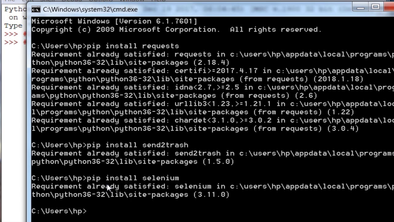 Installing A Module In Python Youtube