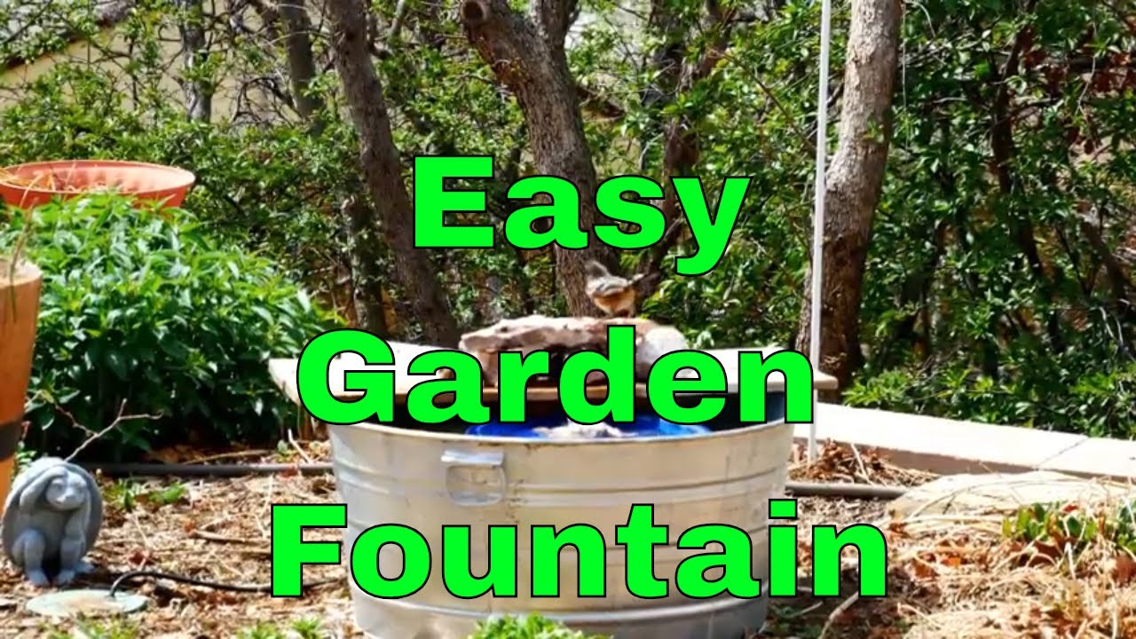 How To Build An Easy Water Fountain Youtube