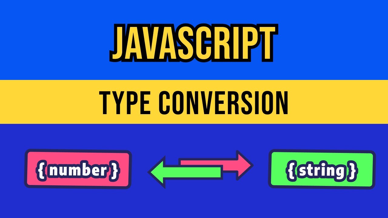 7 Javascript Type Conversion Javascript For Beginners Youtube