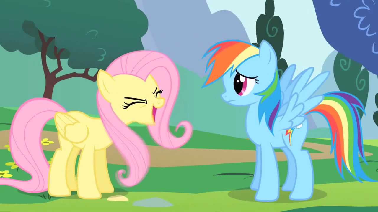 Rainbow Dash Fluttershy The Elements Of A Good Cheer Full Scene
