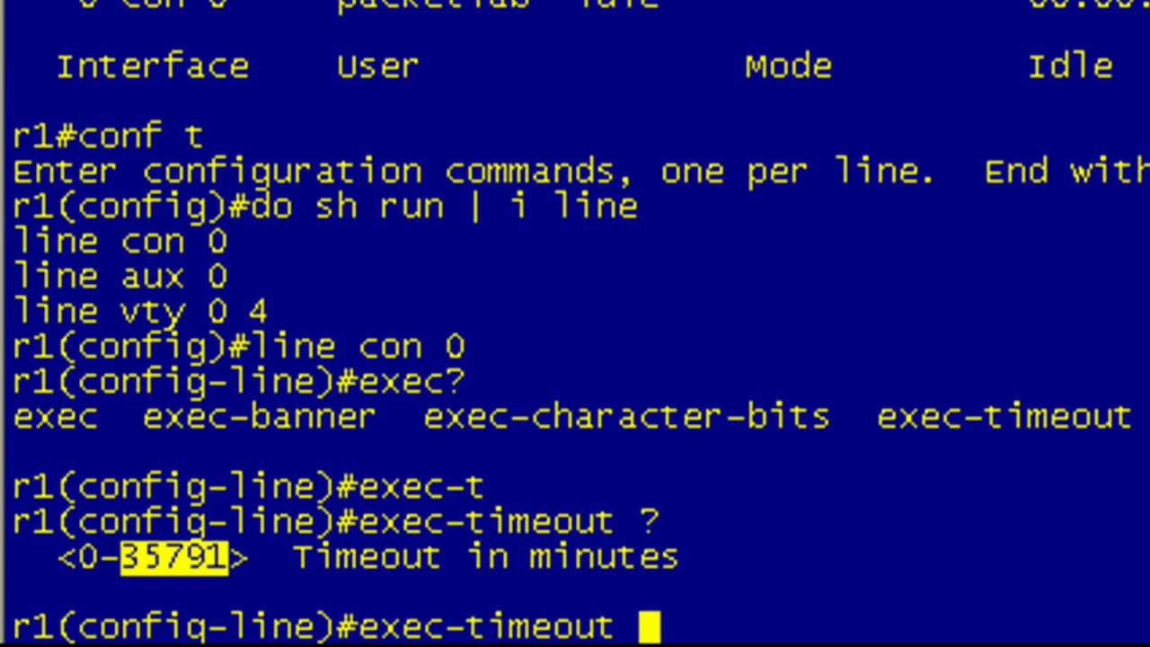 Exec Timeout Lab Part 1 Youtube