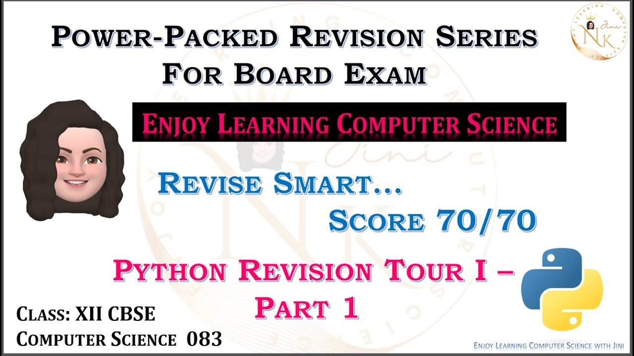 Python Revision Tour I Part 1 Youtube