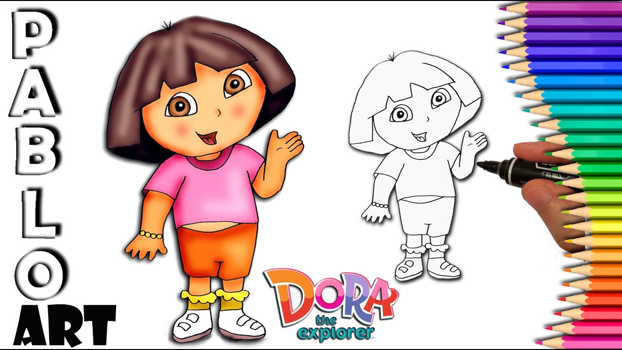 How To Draw Dora Easy Drawing Tutorial For Kids – eroppa