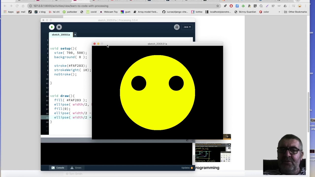 Processing 1 Making A Smiley Youtube