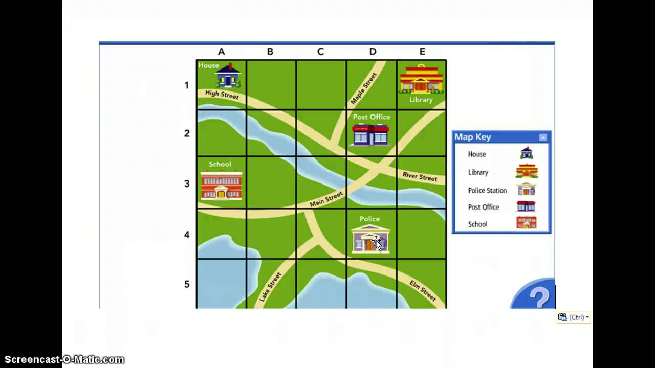 Element Of A Map Grid Youtube