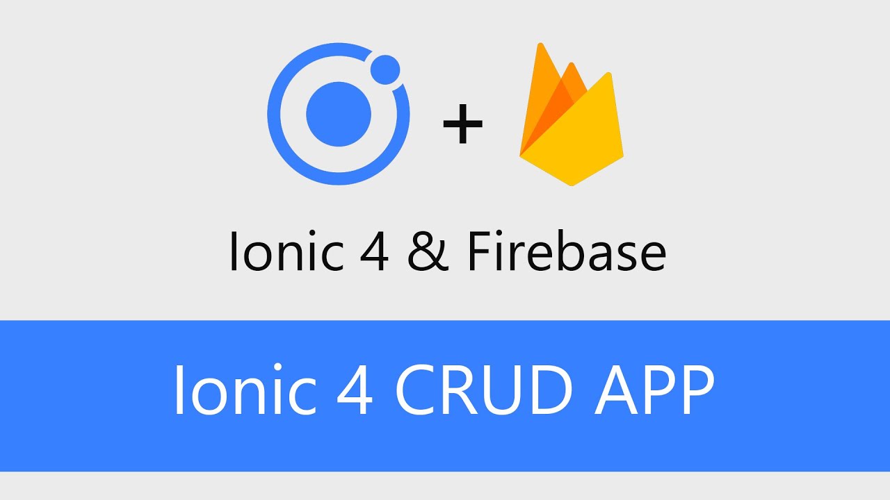 Ionic 4 Crud Application With Firebase Database Youtube