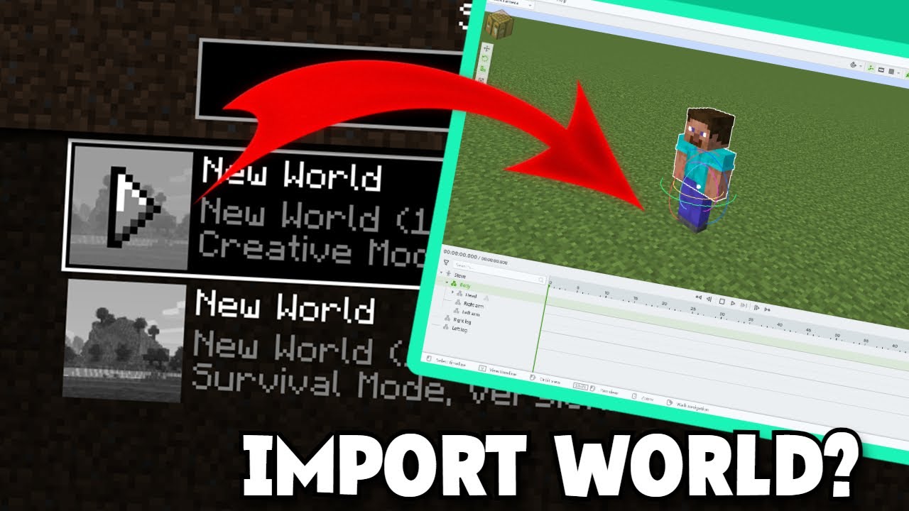 How To Import Minecraft Worlds Into Mine Imator 2 0 Youtube